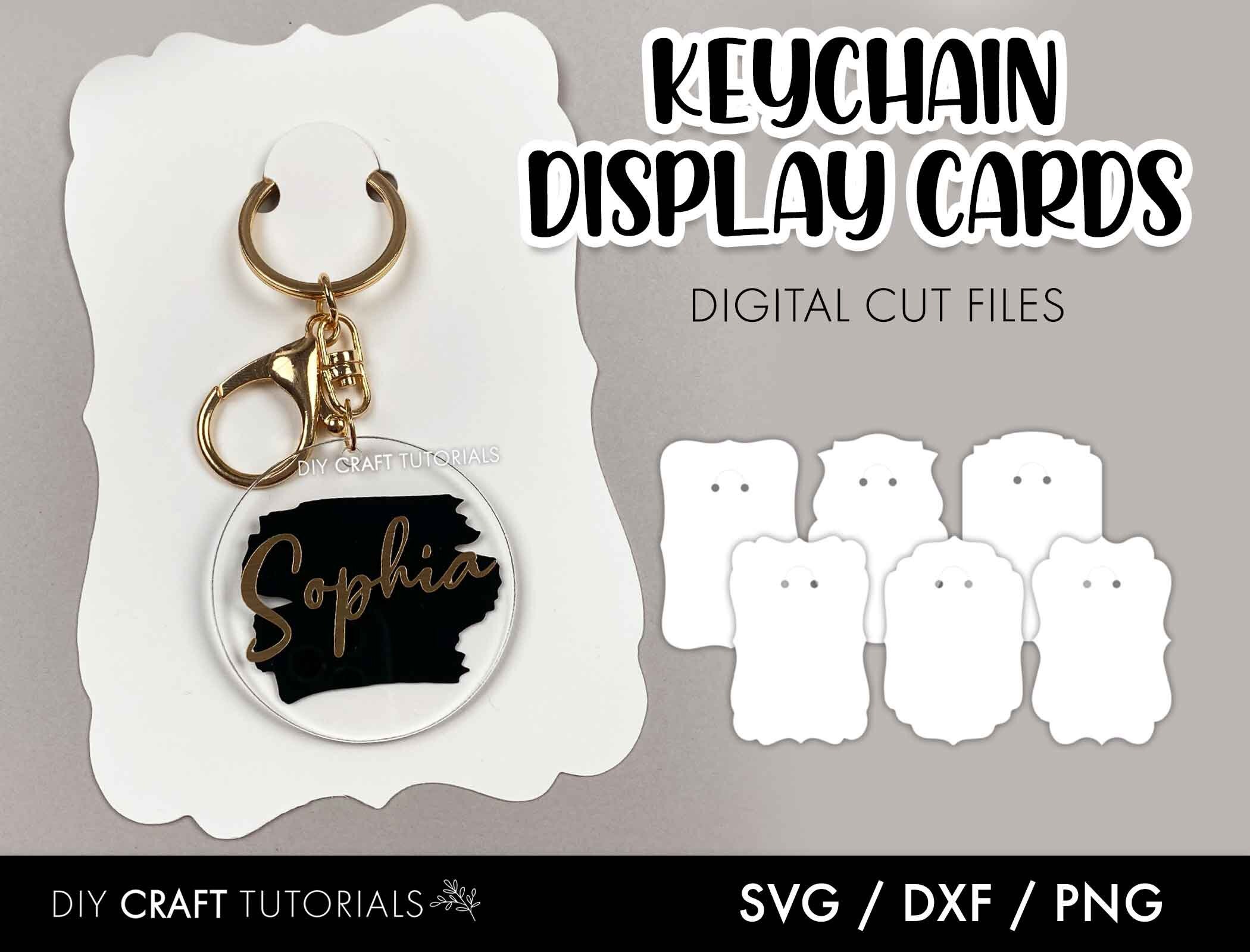 Keychain Display Card Svg Keyring Display Card Svg Display - Etsy