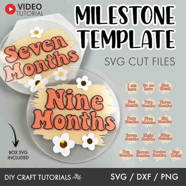 Milestone Svg - Etsy