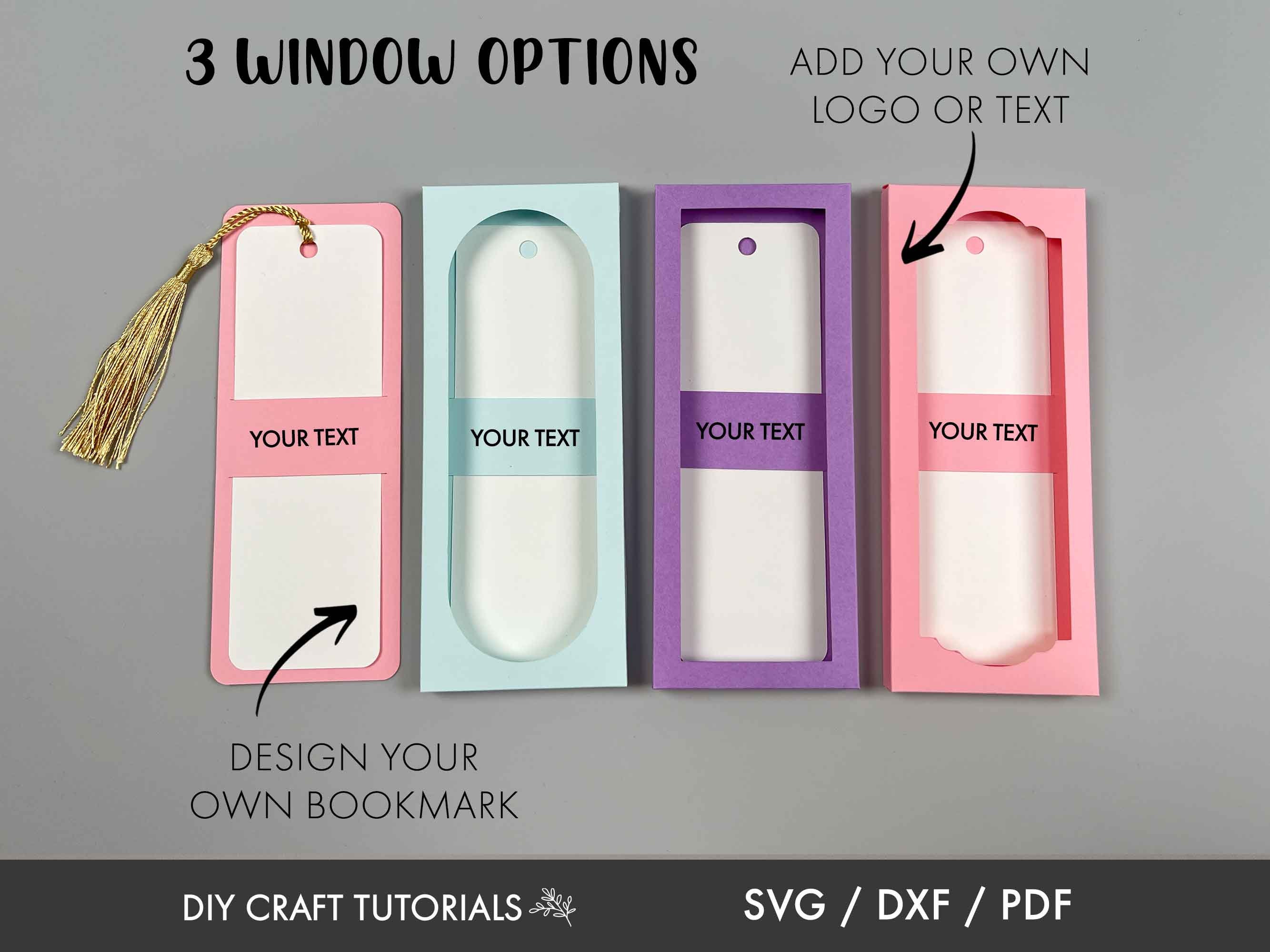 Bookmark Box SVG Bundle: Sleeve & Display Card Templates (digital ...