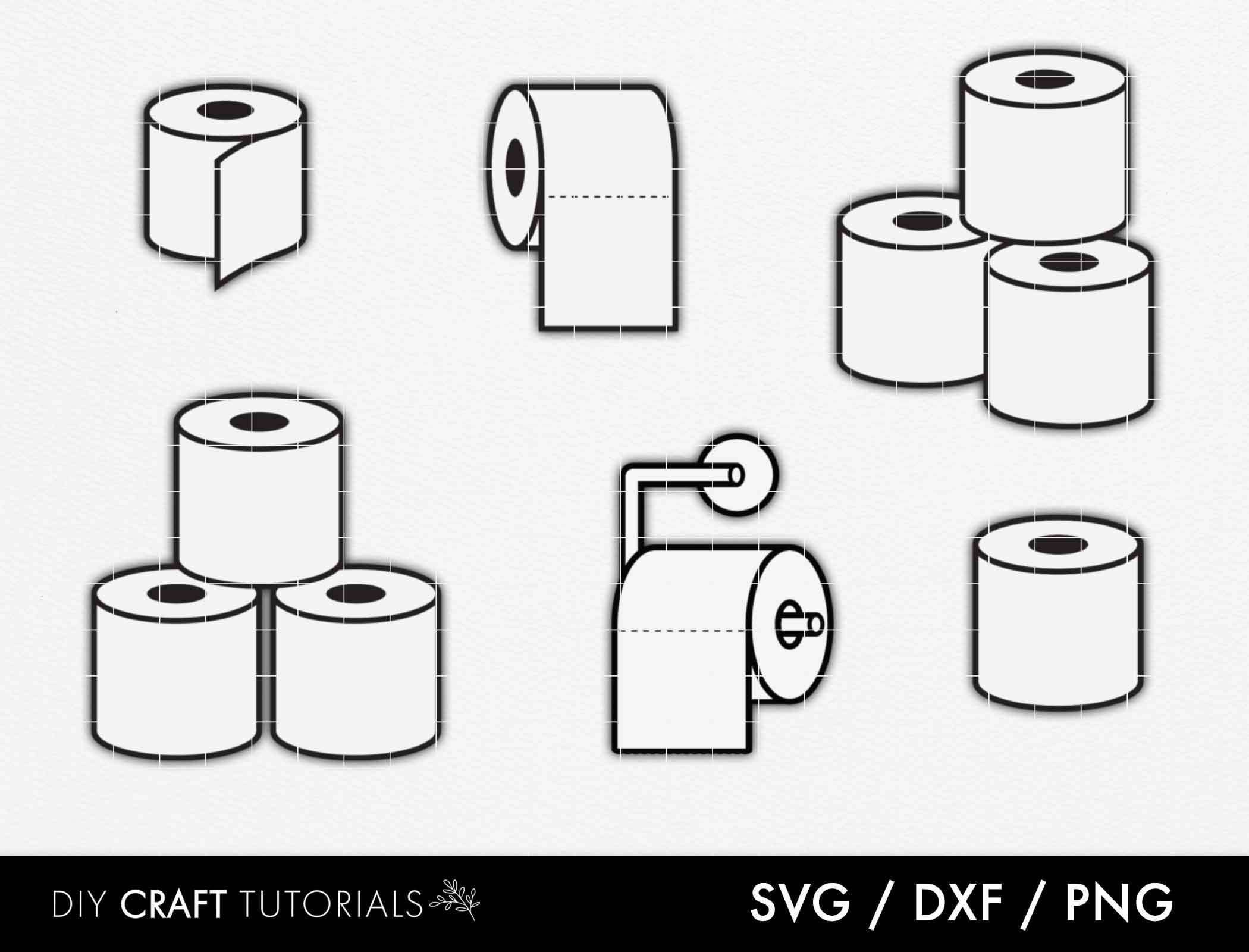 Toilet Paper Roll Svg Toilet Paper Svg Toilet Paper Clipart | Etsy