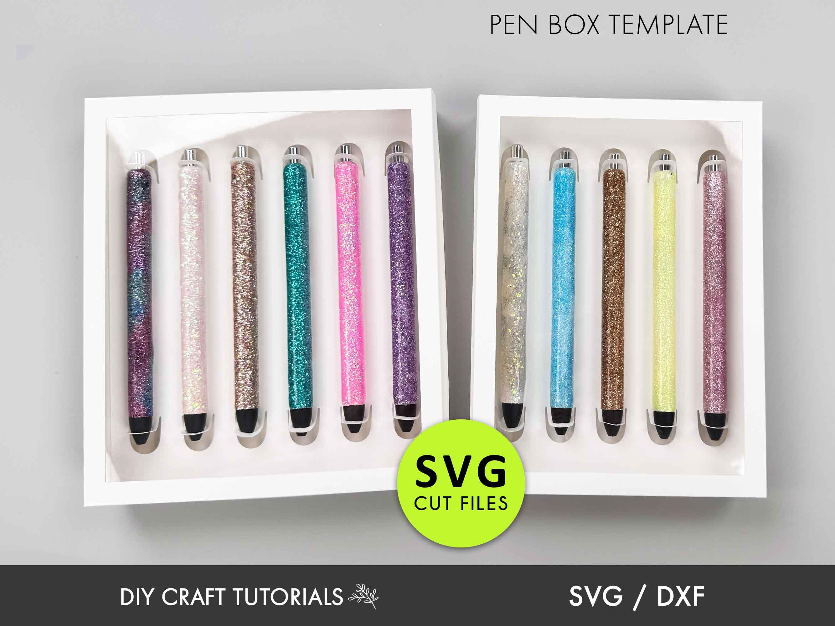 Pen Box SVG Bundle, Epoxy Pen Box Template, Epoxy Pen Display Card, Pen ...