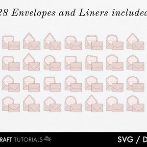 Envelope SVG Templates: A1, A2, A4, A6, A7, A8, C5, C6 (SVG, DXF) - Etsy