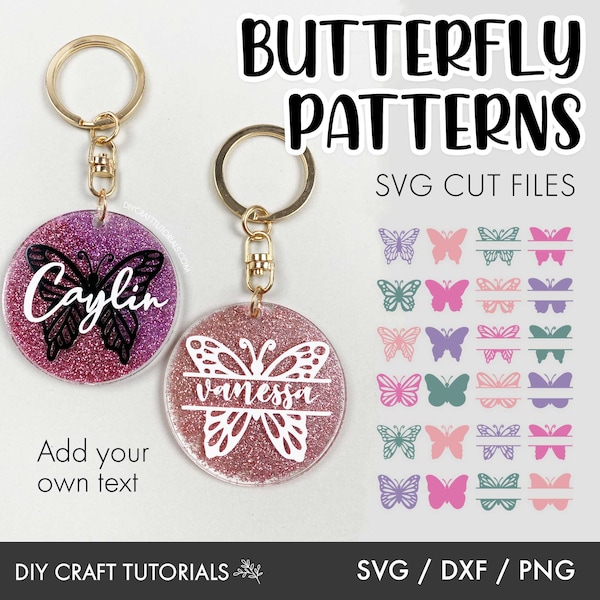 Butterfly Keychain - Etsy