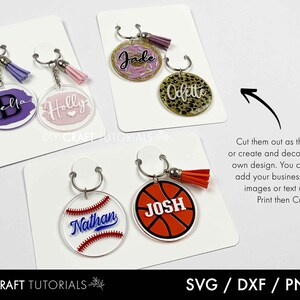 Double Keychain Display Card SVG, Keychain Packaging, Keychain Svg ...