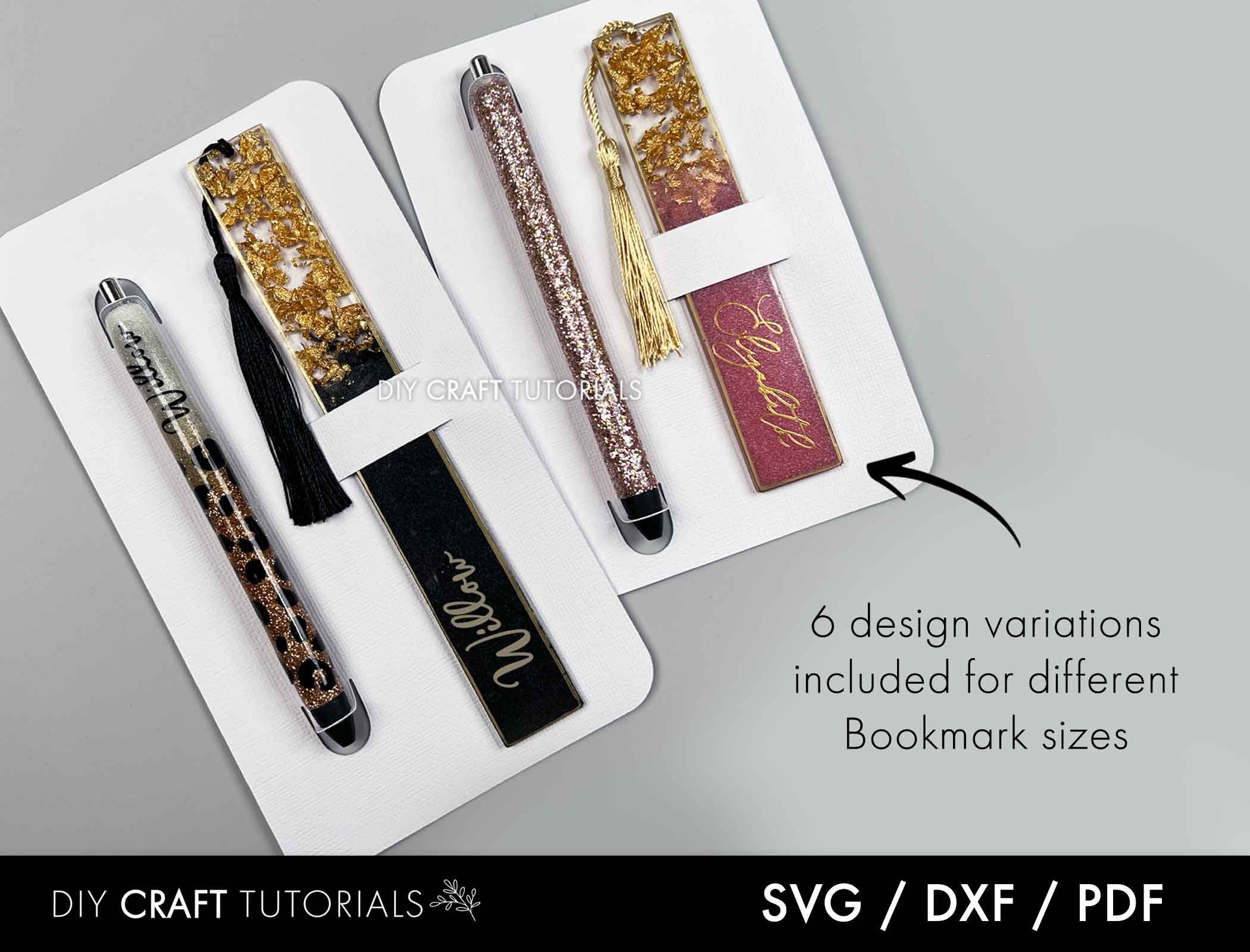 Bookmark and Pen Display Card SVG Bookmark Holder Svg - Etsy Australia