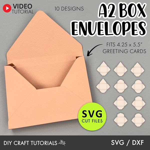 A2 Card Box Svg - Etsy