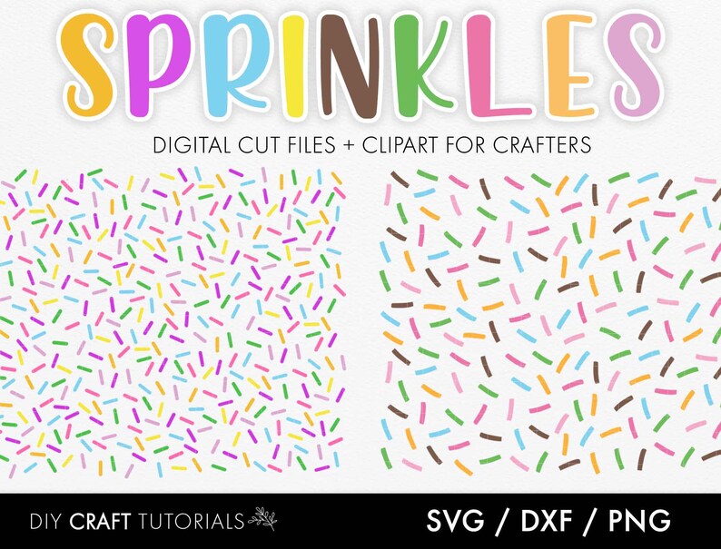 Sprinkles Svg Sprinkles Pattern Svg Donuts Svg Confetti - Etsy