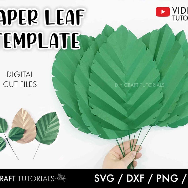 3d Paper Leaf Svg - Etsy