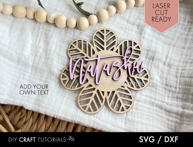 Rattan Flower Svg Baby Name Sign Svg Boho Flower Svg Rattan - Etsy ...