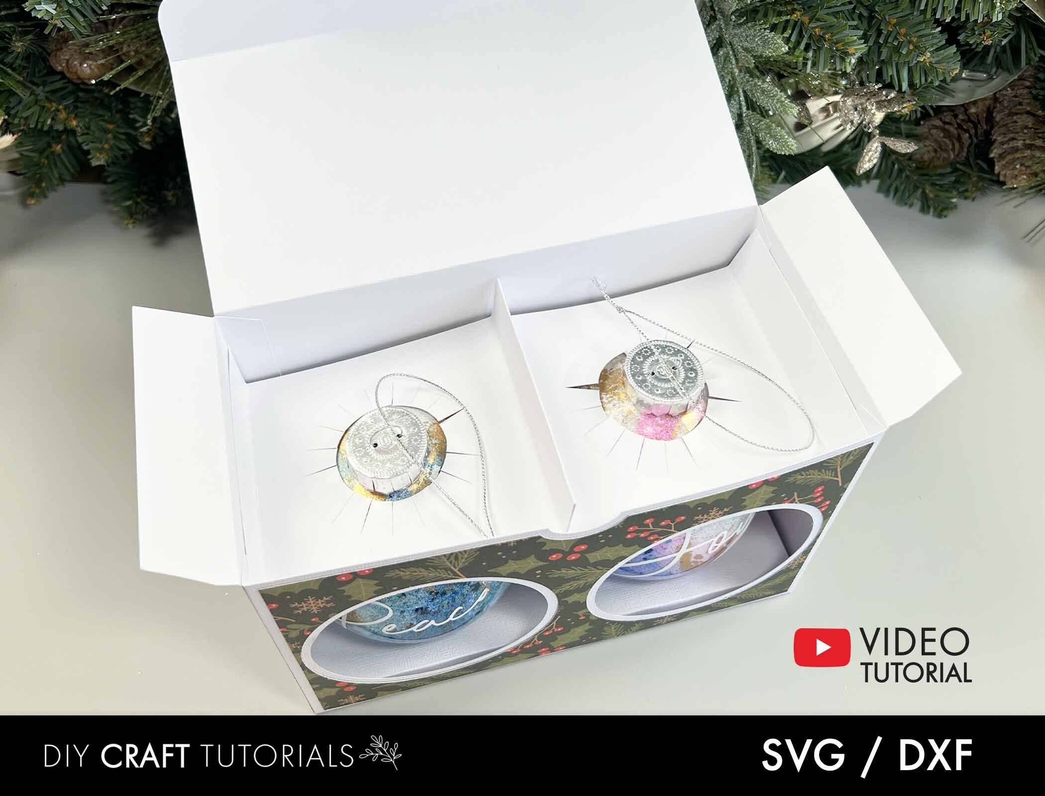 4 Ornament Box SVG Double Ornament Box SVG Christmas - Etsy