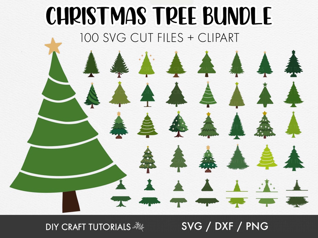Christmas Tree SVG Bundle, Christmas SVG Bundle, Split Tree Svg ...