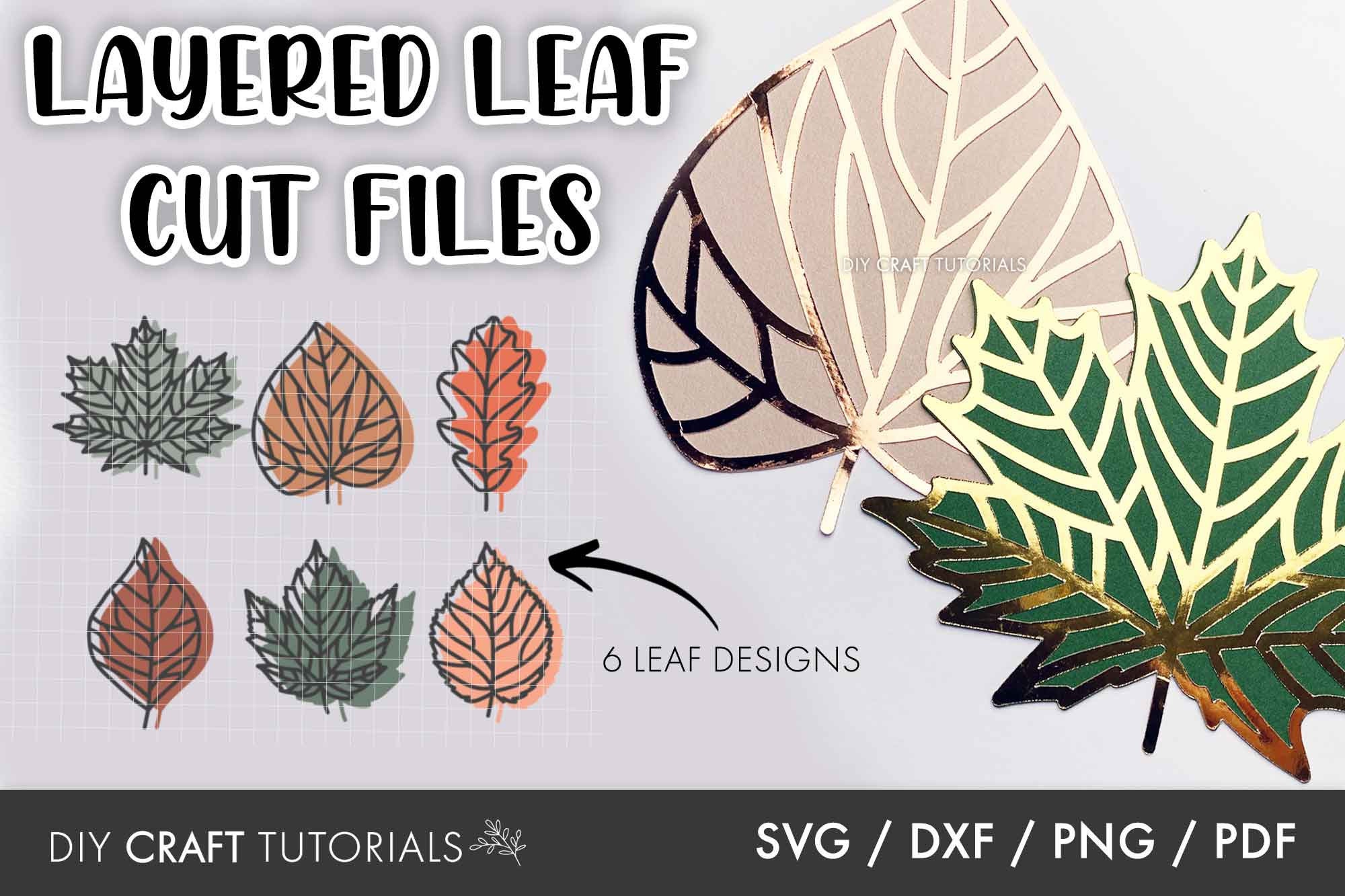Leaf Svg Layered Leaf Svg Leaves Svg Fall Leaf Svg Autumn - Etsy