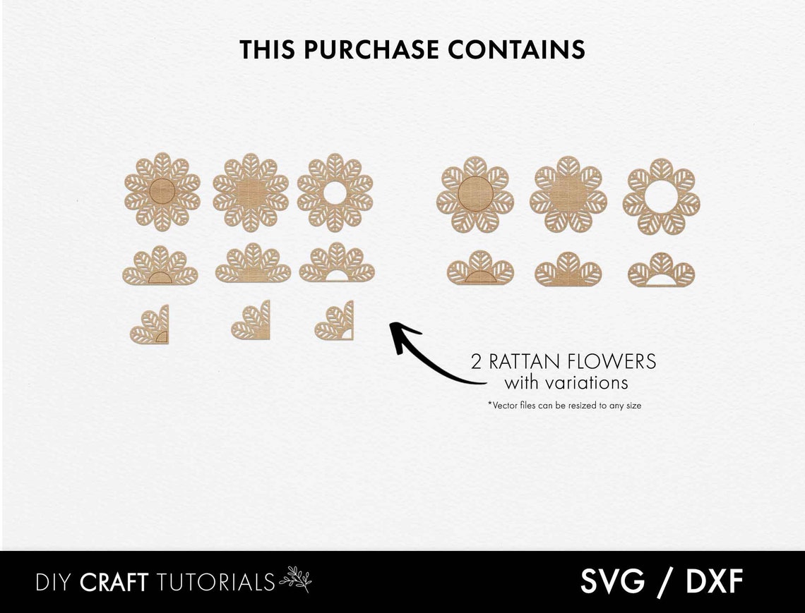 Rattan Flower Svg Baby Name Sign Svg Boho Flower Svg Rattan - Etsy ...