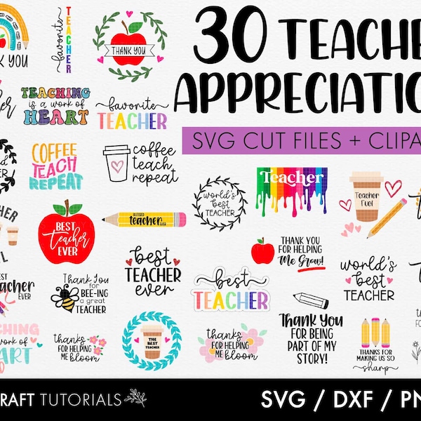 Teacher Appreciation Svg - Etsy