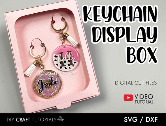 Keychain Box SVG for Double Keychains Keychain Display Card - Etsy ...