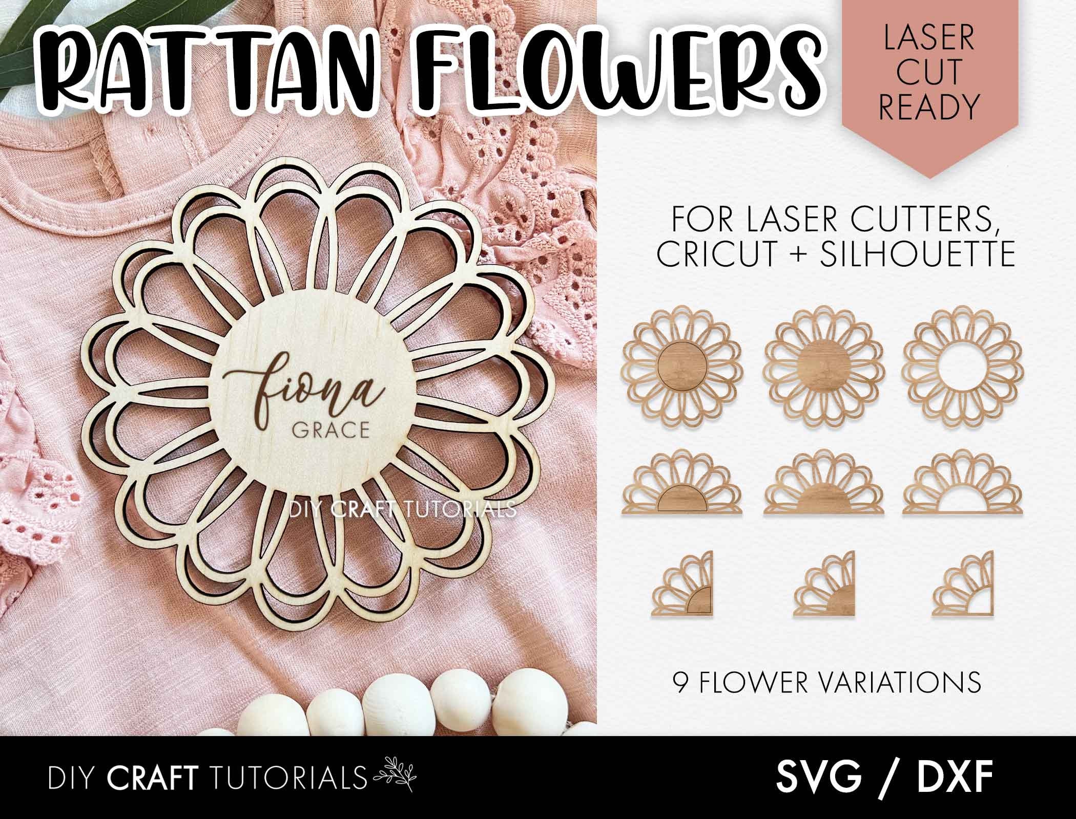 Boho Flower Svg Rattan Flower Svg Baby Name Sign Svg Rattan - Etsy ...