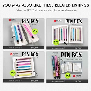 DIY Pen Box Template for Epoxy Resin Pens, Pen Box SVG, Epoxy Pen Box ...