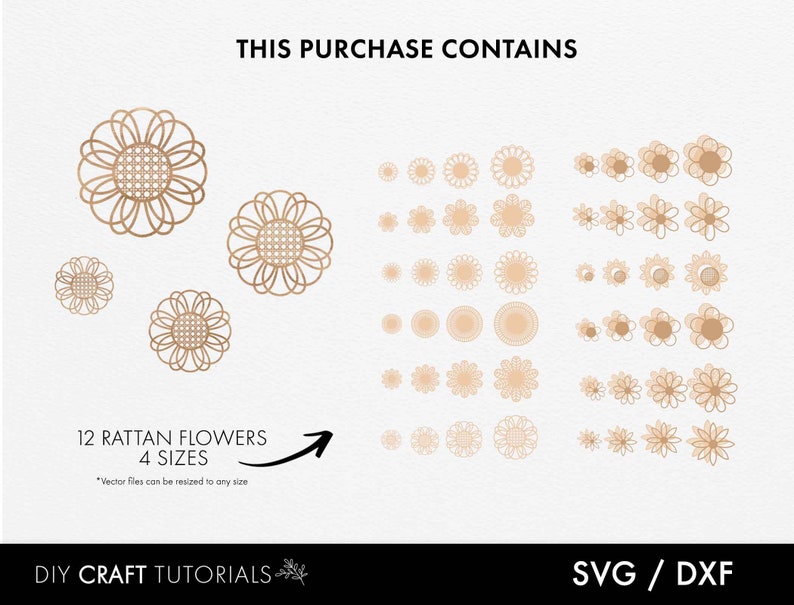 Rattan Flower Svg Baby Name Sign Svg Rattan SVG Wooden Name - Etsy ...