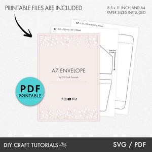 PRINTABLE Euro Flap Envelope Template, Printable Envelope, Envelope ...