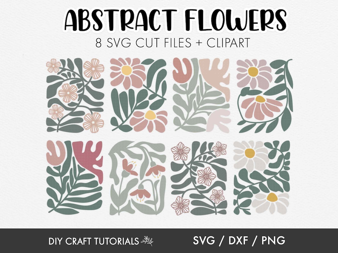 Abstract Flower Svg, Retro Flower Svg, Groovy Flower Svg, Boho Flower ...