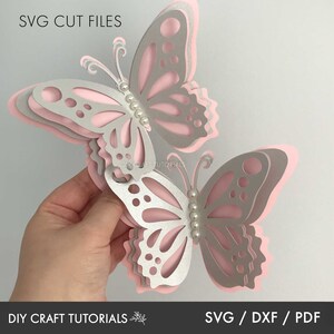 3D Butterfly SVG Bundle: Layered Paper Butterflies - Etsy