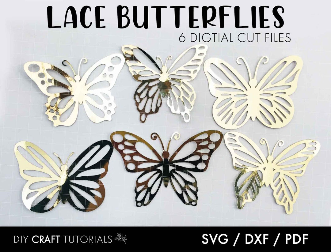 Lace Butterfly SVG, 3D Butterfly Svg, Butterfly Template, Butterfly Cut ...