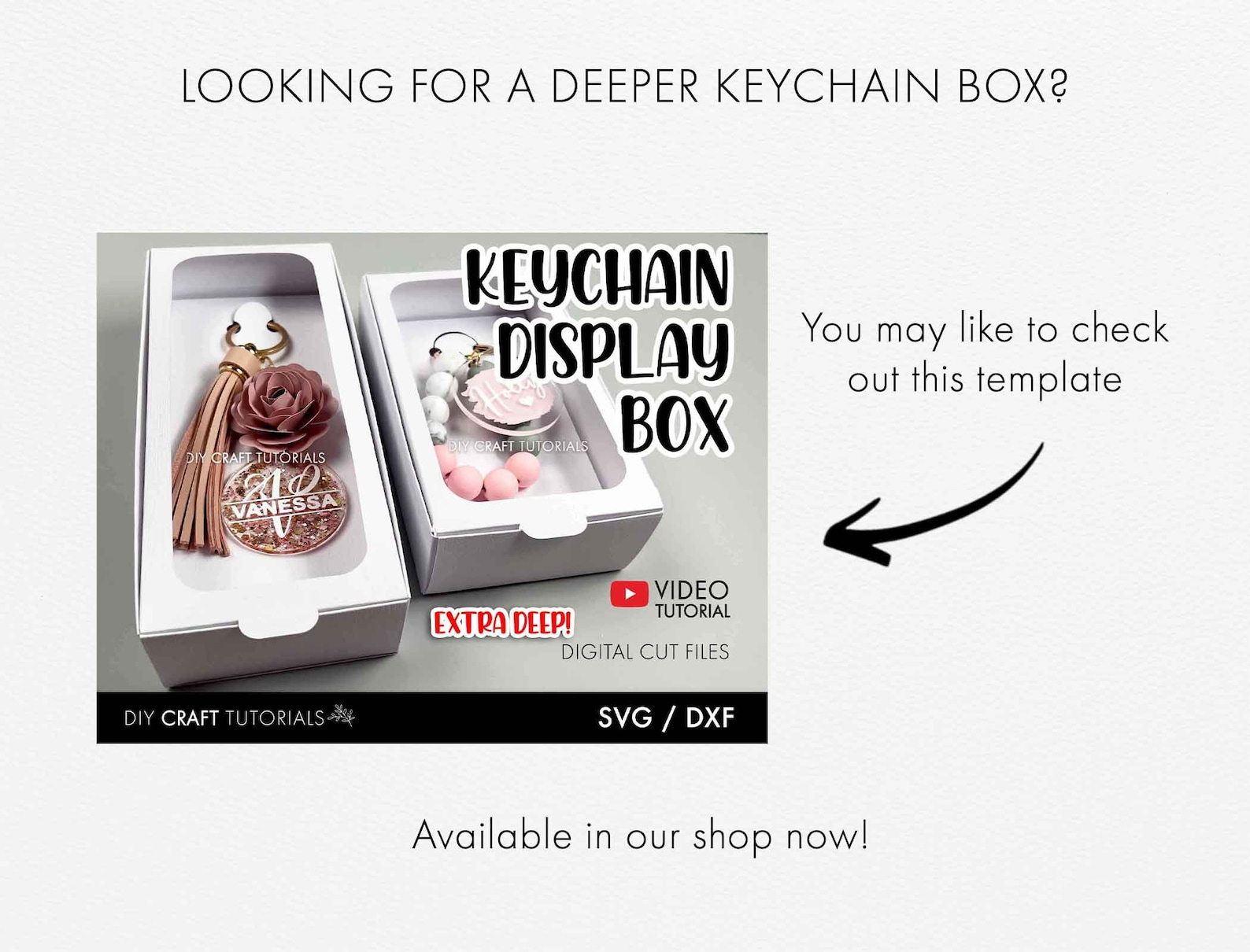 Keychain Box SVG Keychain Display Card Svg Keychain Display - Etsy