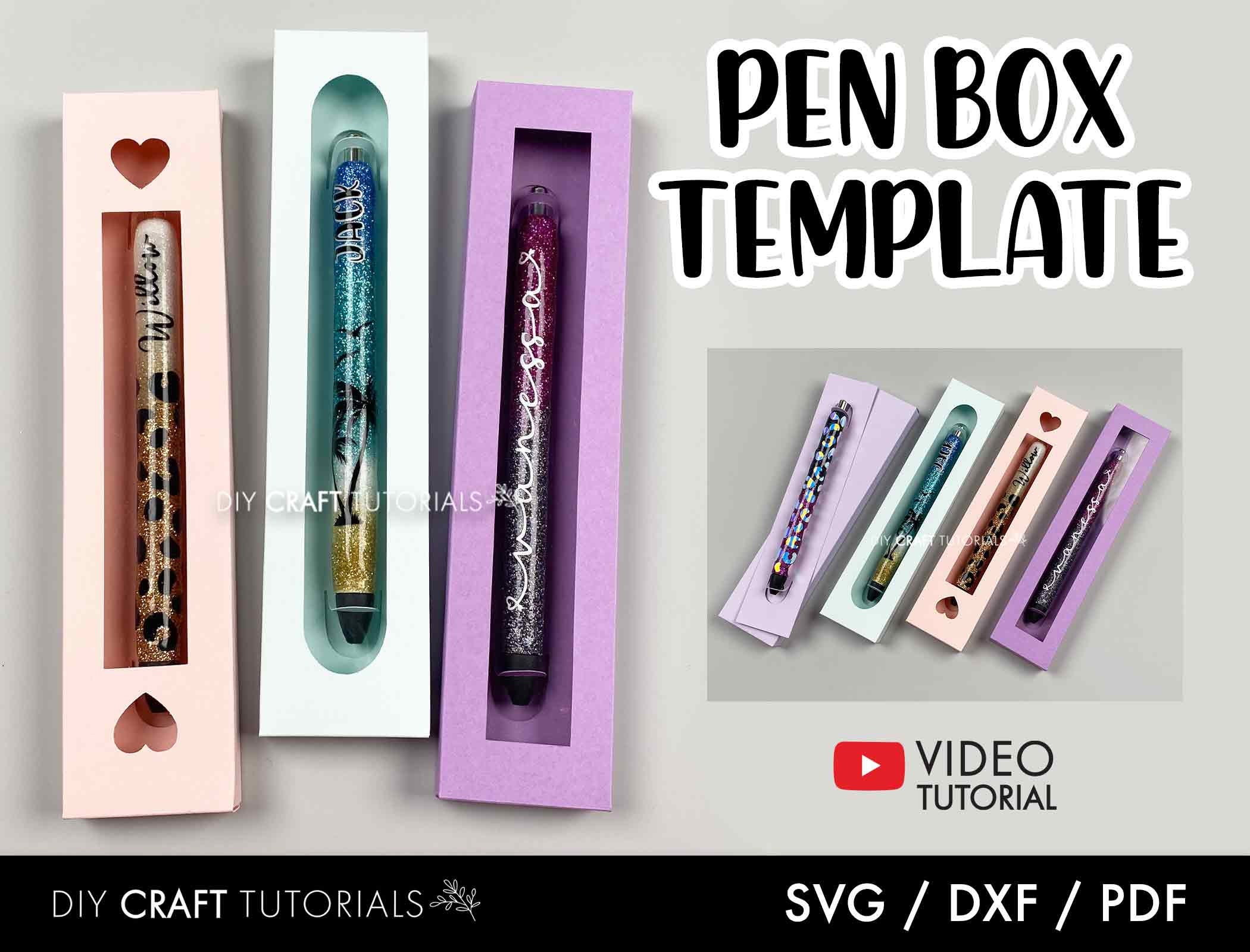 Pen Box SVG Epoxy Pen Box Template Epoxy Pen Display Card - Etsy UK