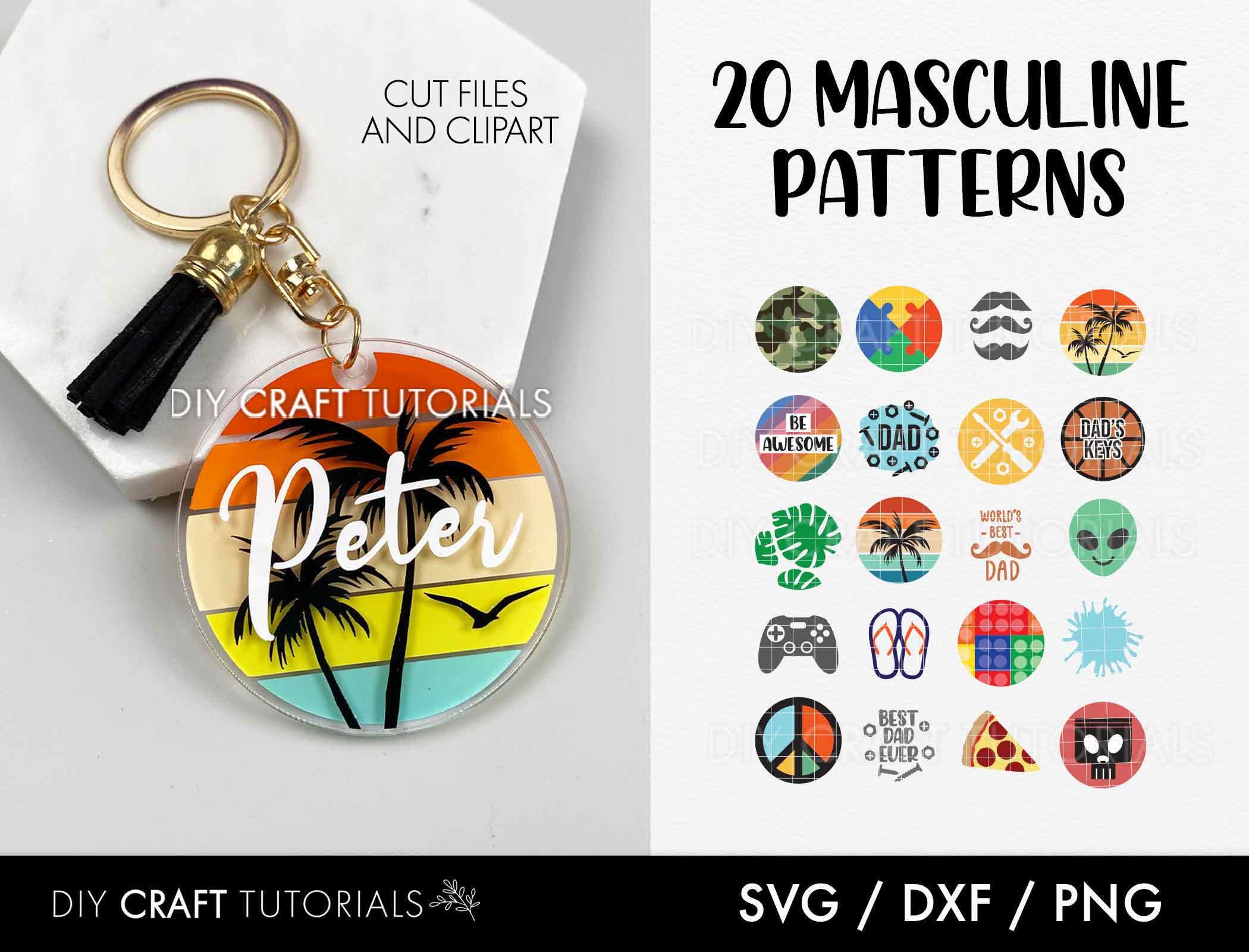 Keychain SVG Bundle Keychain Pattern SVG Bundle Keychain | Etsy