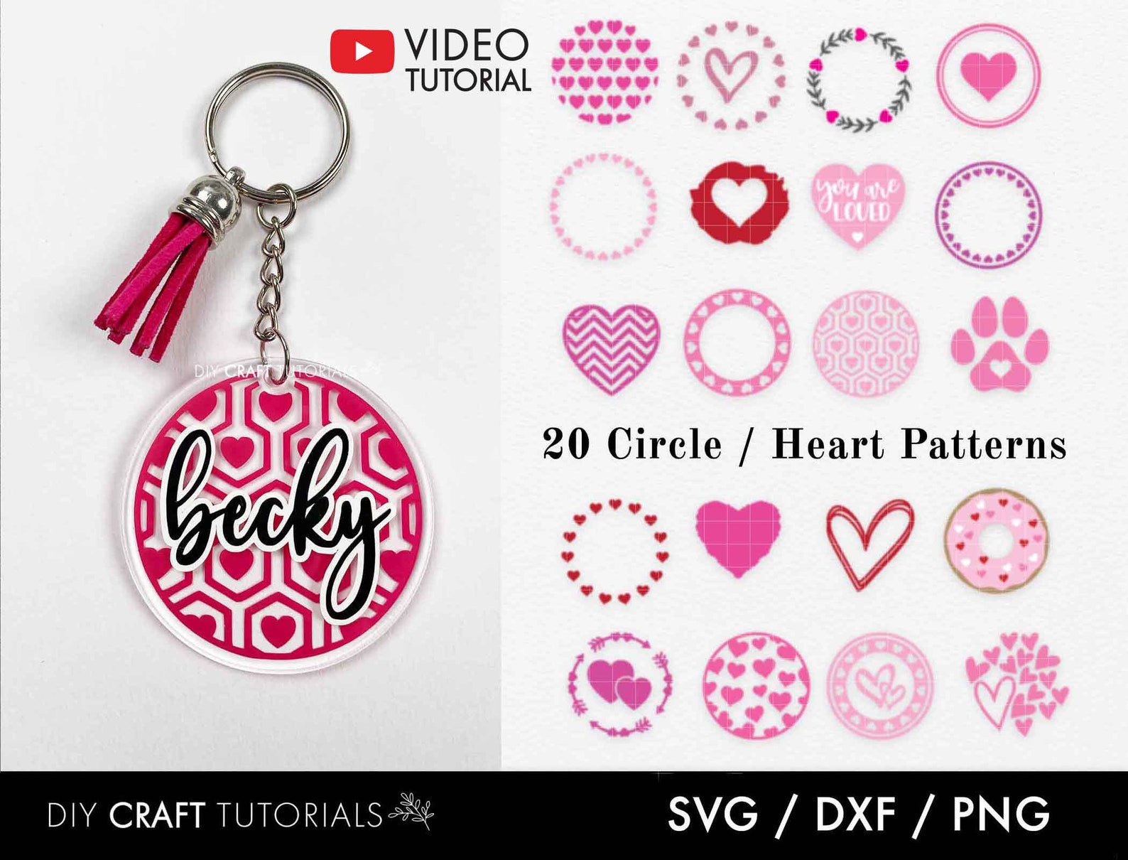 Keychain SVG Bundle Keychain Pattern SVG Keychain Svg - Etsy