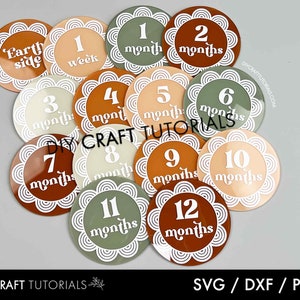 Milestone Disc Svg Baby Milestone SVG Baby Milestone Rounds - Etsy