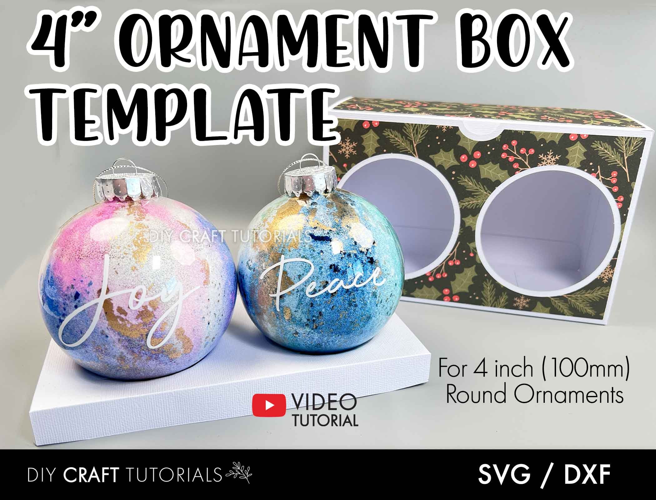 4 Ornament Box SVG Double Ornament Box SVG Christmas - Etsy