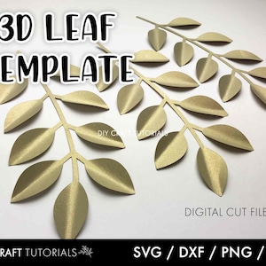 3D Leaf Svg, Leaf Svg, Leaves Svg, Fall Leaf Svg, Autumn Svg, Glowforge ...