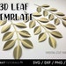 3D Leaf Svg, Leaf Svg, Leaves Svg, Fall Leaf Svg, Autumn Svg, Glowforge ...