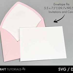 Envelope SVG Template, 5.75 X 7.75 Envelope Template, Envelope Svg ...