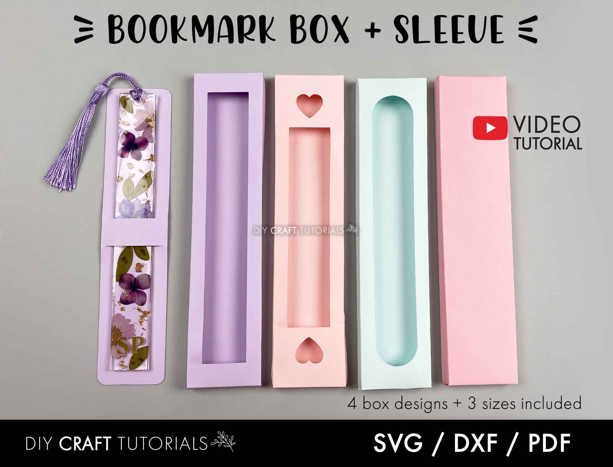 Bookmark Box Svg Bookmark Sleeve Svg Bookmark Holder Svg - Etsy