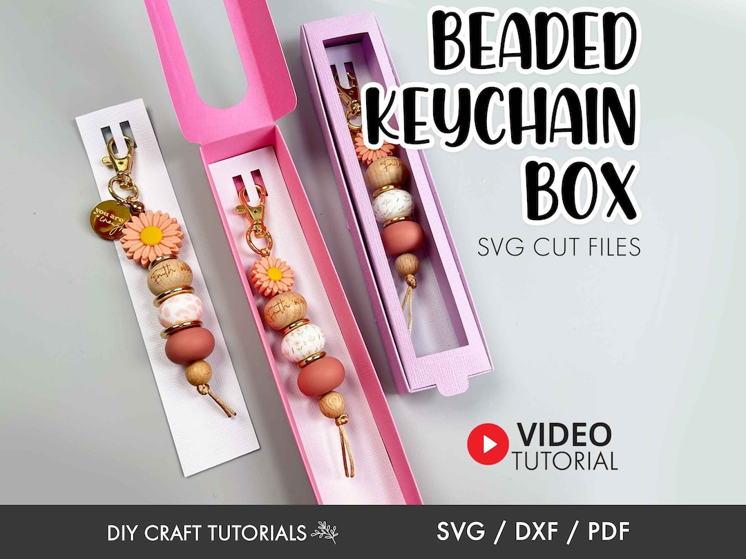 Bead Keychain Box Svg, Keychain Box SVG, Beaded Keychain Display Box ...