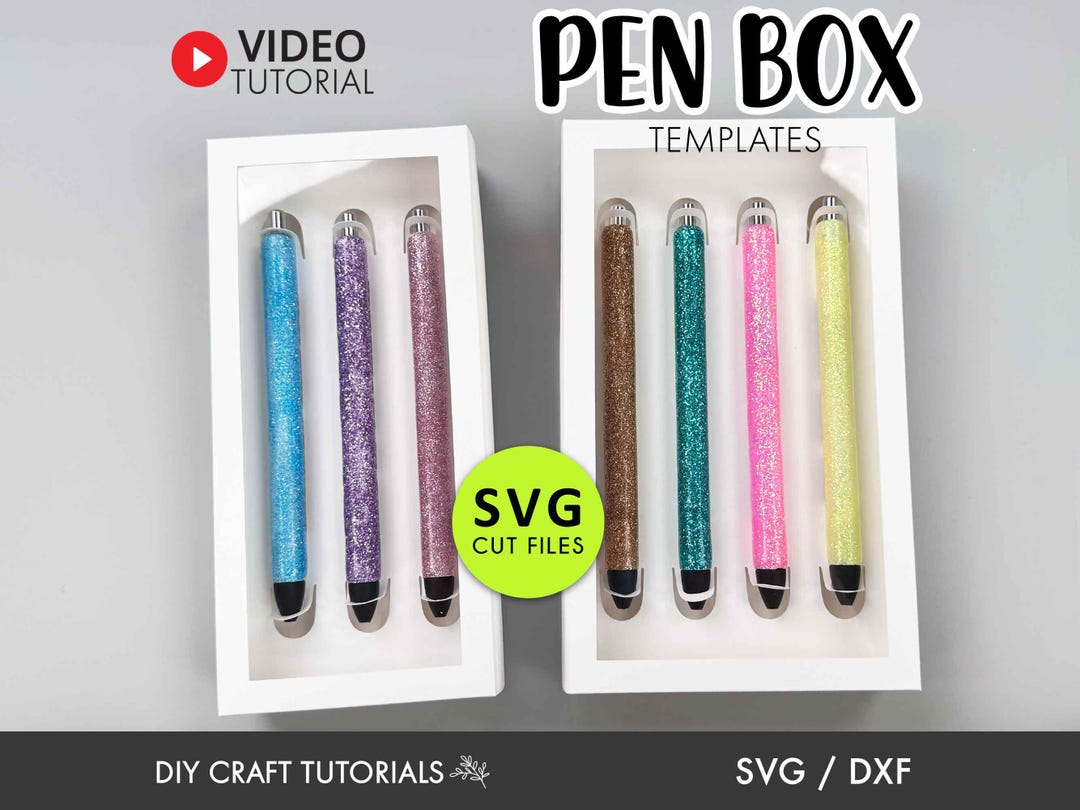 DIY Pen Box Template for Epoxy Resin Pens, Pen Box SVG, Epoxy Pen Box ...