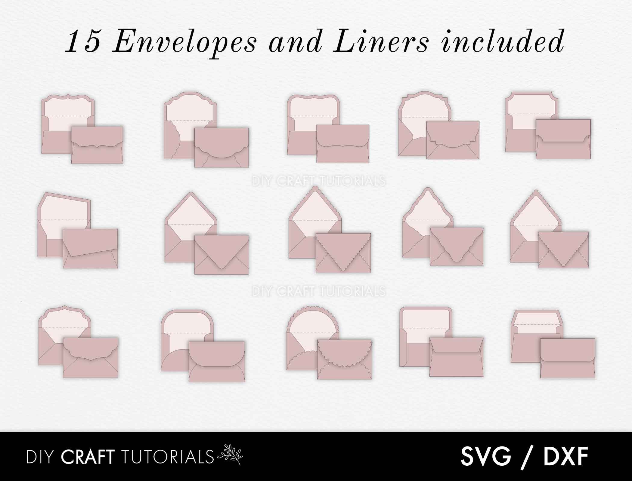 A7 Envelope Template, 5.25 X 7.25 Envelope Template, A7 Envelope SVG ...