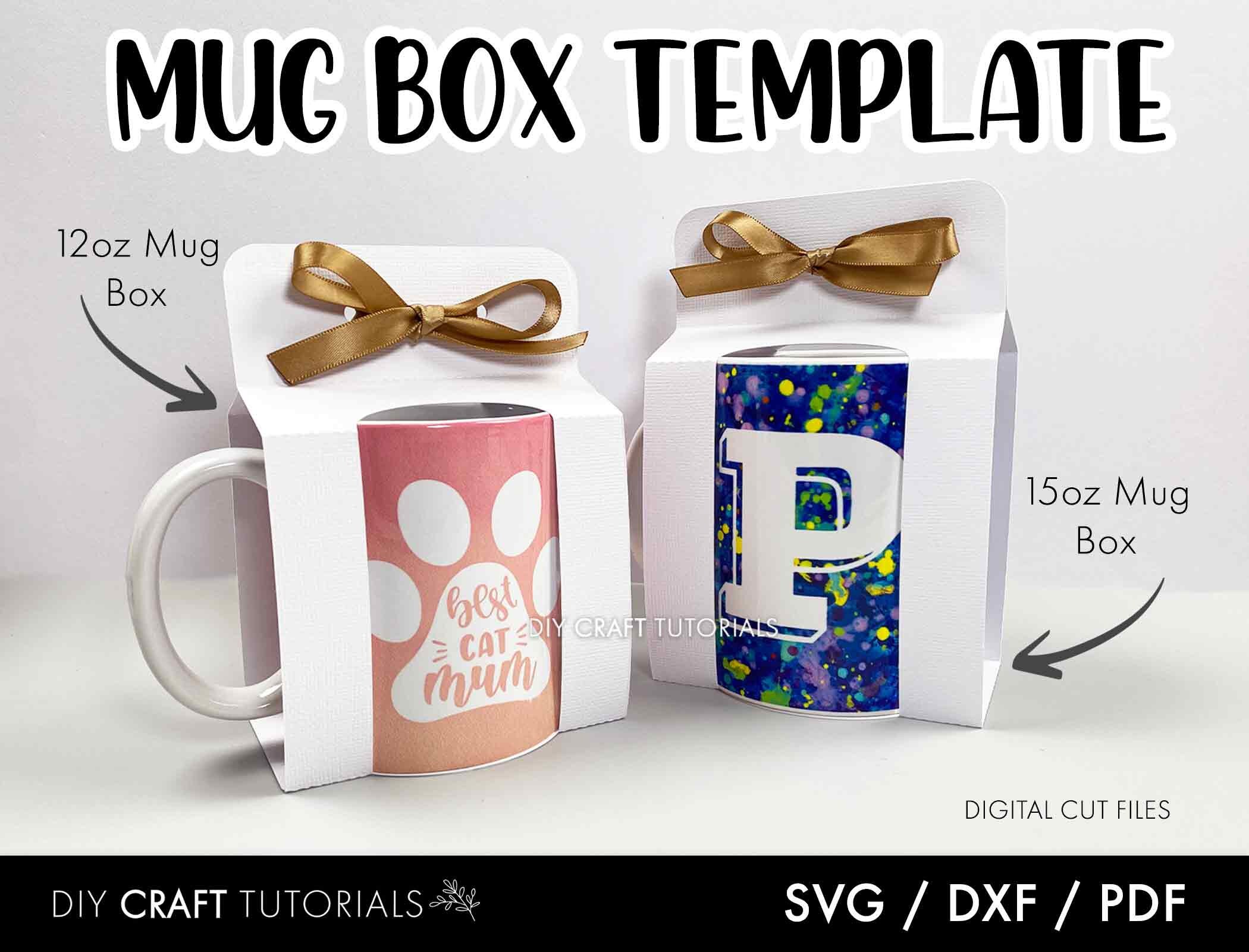 12oz and 15oz MUG BOX SVG Mug Press Svg Mug Holder Svg Gift - Etsy