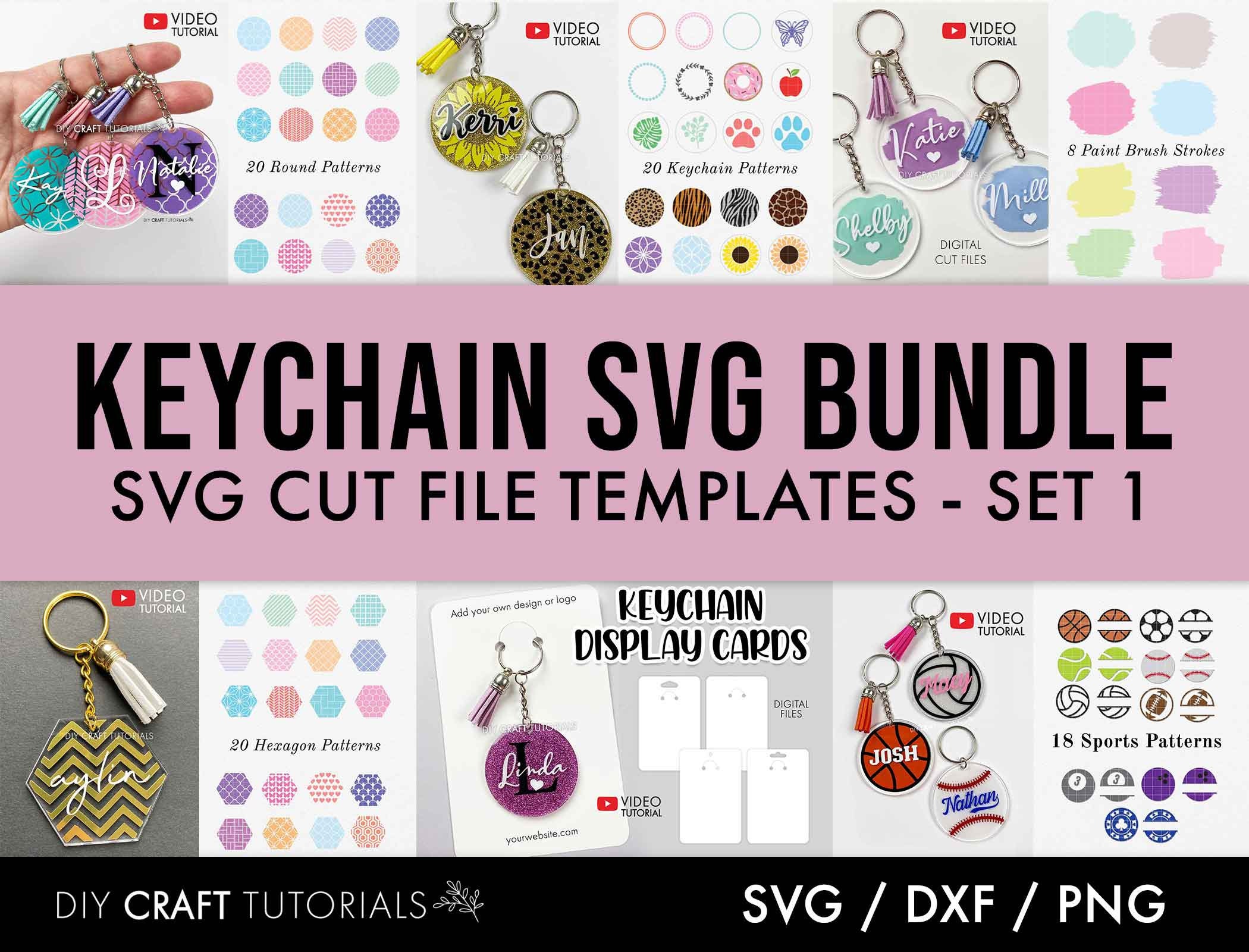 Keychain Pattern SVG Bundle Round Pattern Svg Circle - Etsy