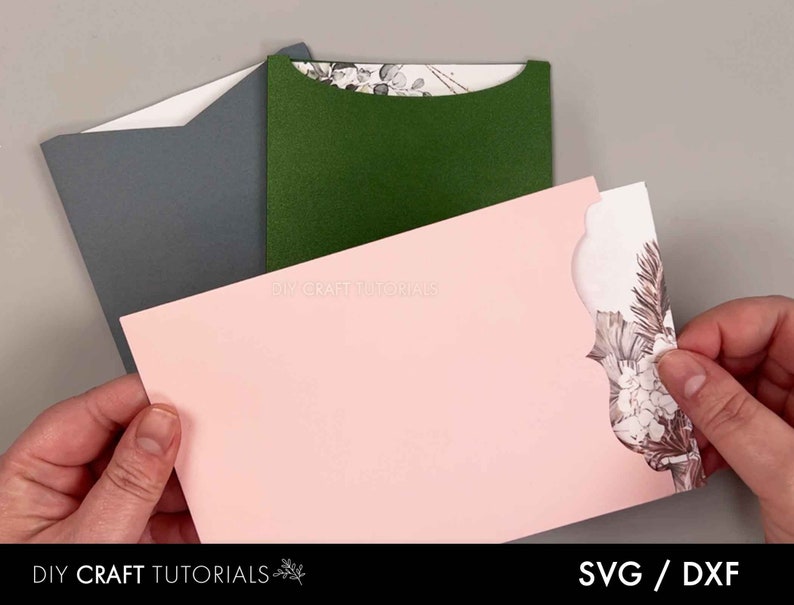5x7 Pocket Sleeve Envelope Templates for Cricut Silhouette - Etsy