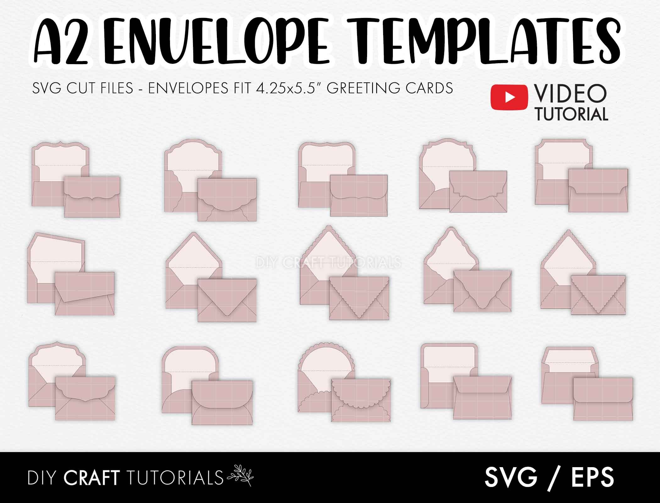 A2 Envelope Template 4.375 X 5.75 in Envelope Template A2 - Etsy