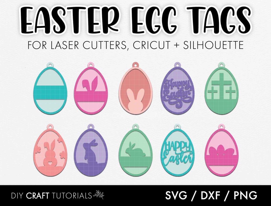Easter Tag Svg, Easter Name Tags, Easter Svg, Easter Basket Tag Svg ...
