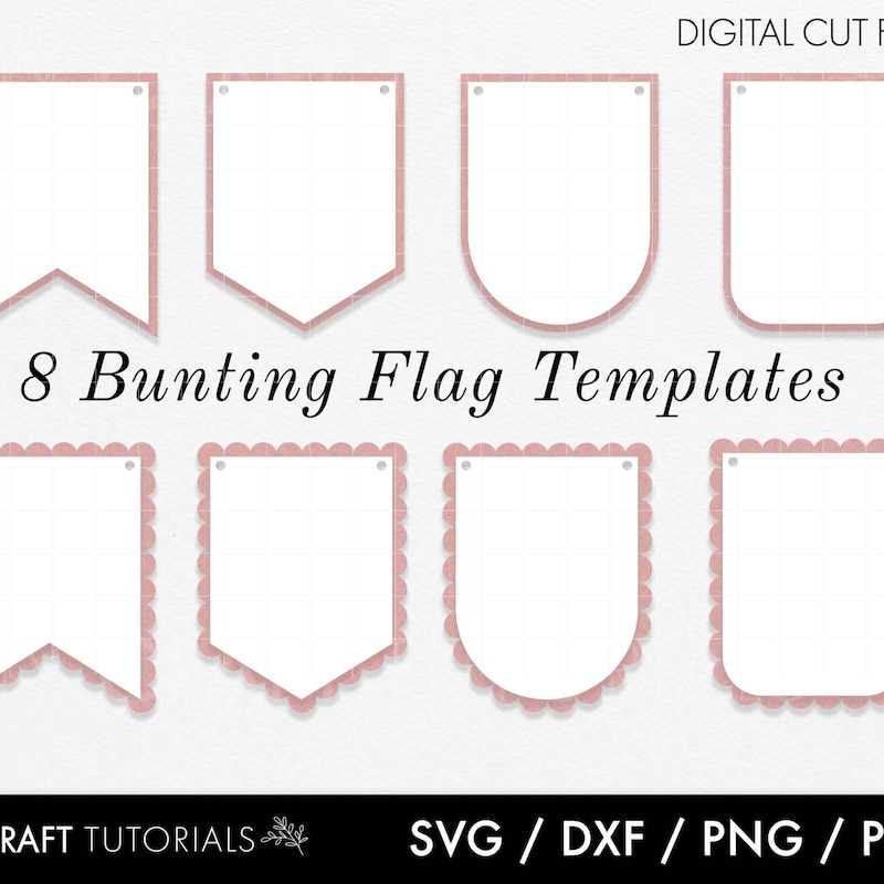 Pendant Banners Template - Etsy UK