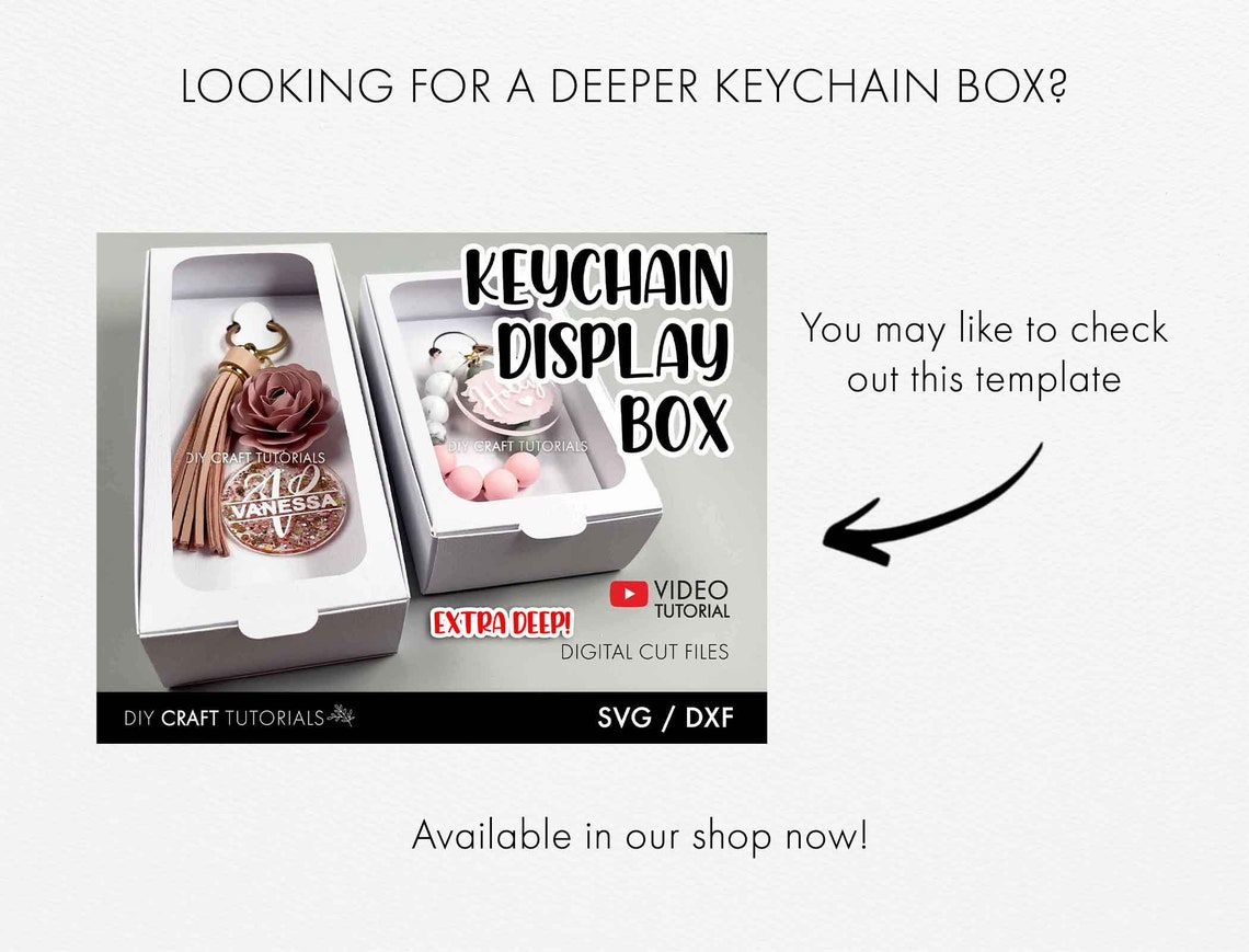 Keychain Box SVG Keychain Display Card Svg Keyring Display - Etsy Italia