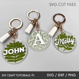 Leaf Svg, Abstract Leaves Svg, Leaves Svg, Leaf Keychain Svg, Keychain ...