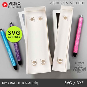 Pen Box SVG, Epoxy Pen Box Template, Glitter Pen Svg, Epoxy Pen Display ...