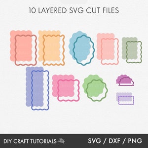 Wavy Shape Svg, Wavy Invitation Svg, Wavy Frame Svg, Wave Svg, Wavy ...