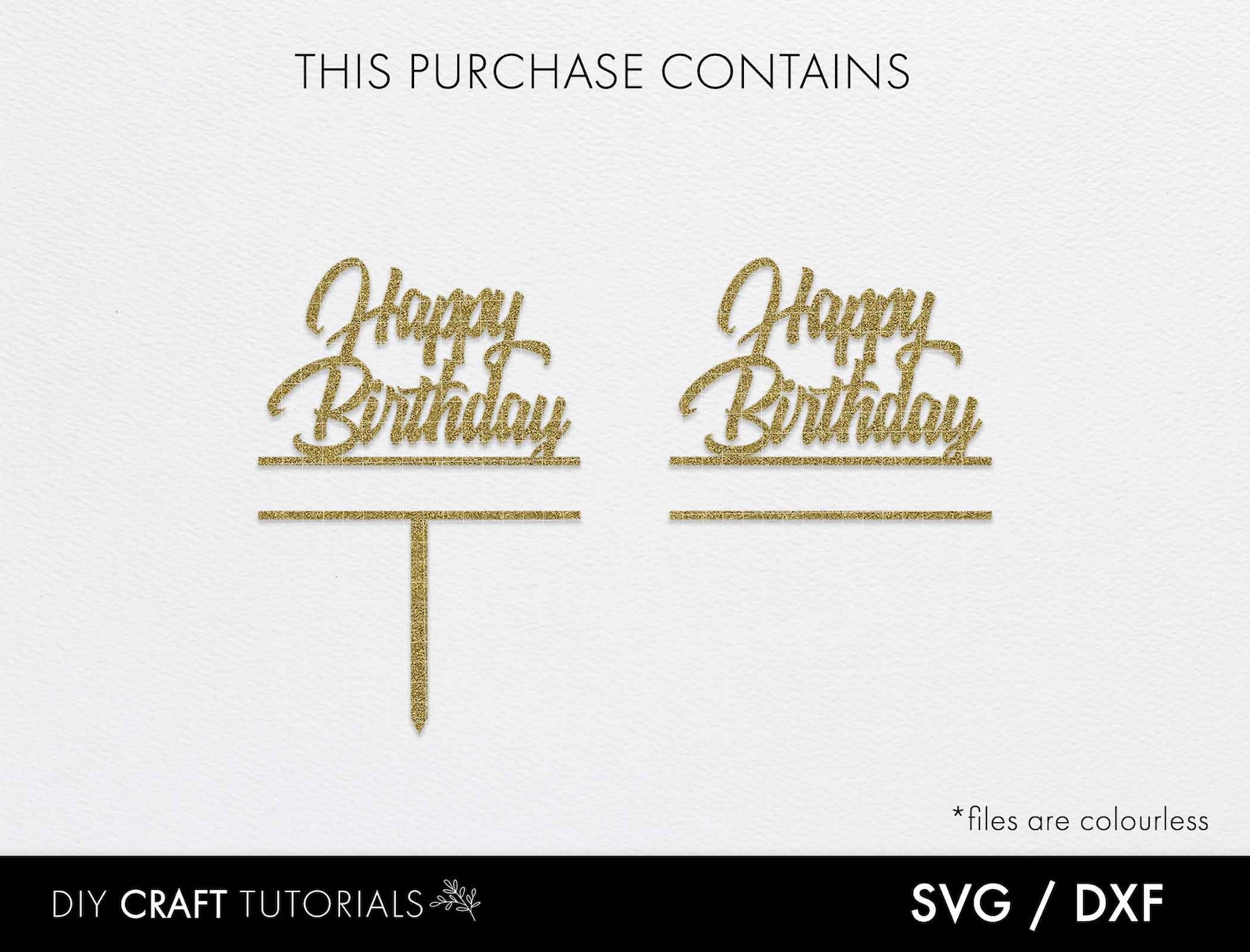 Birthday Cake Topper Svg Add Your Own Name Custom Cake - Etsy